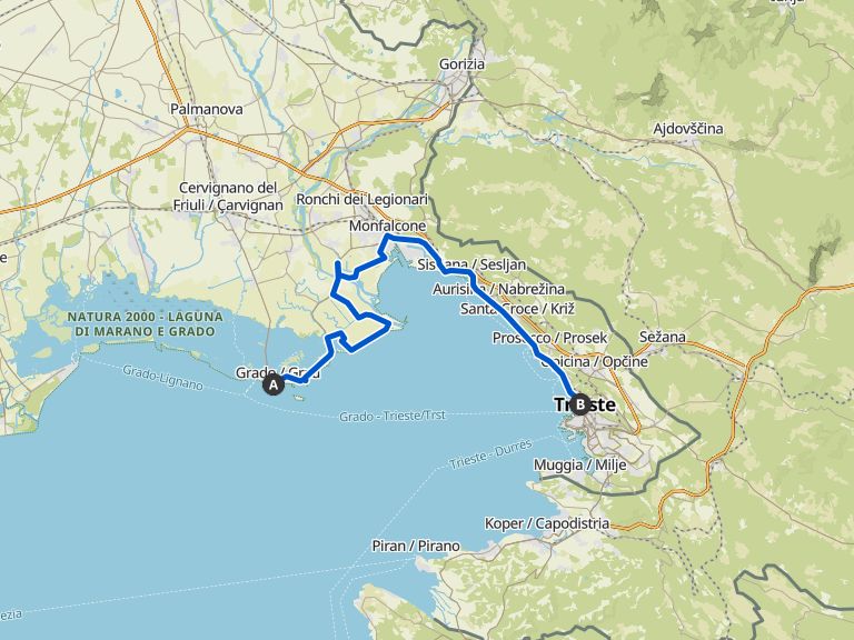 Grado - Monfalcone - Duino-Aurisina - Triest | Fahrradtour | Komoot
